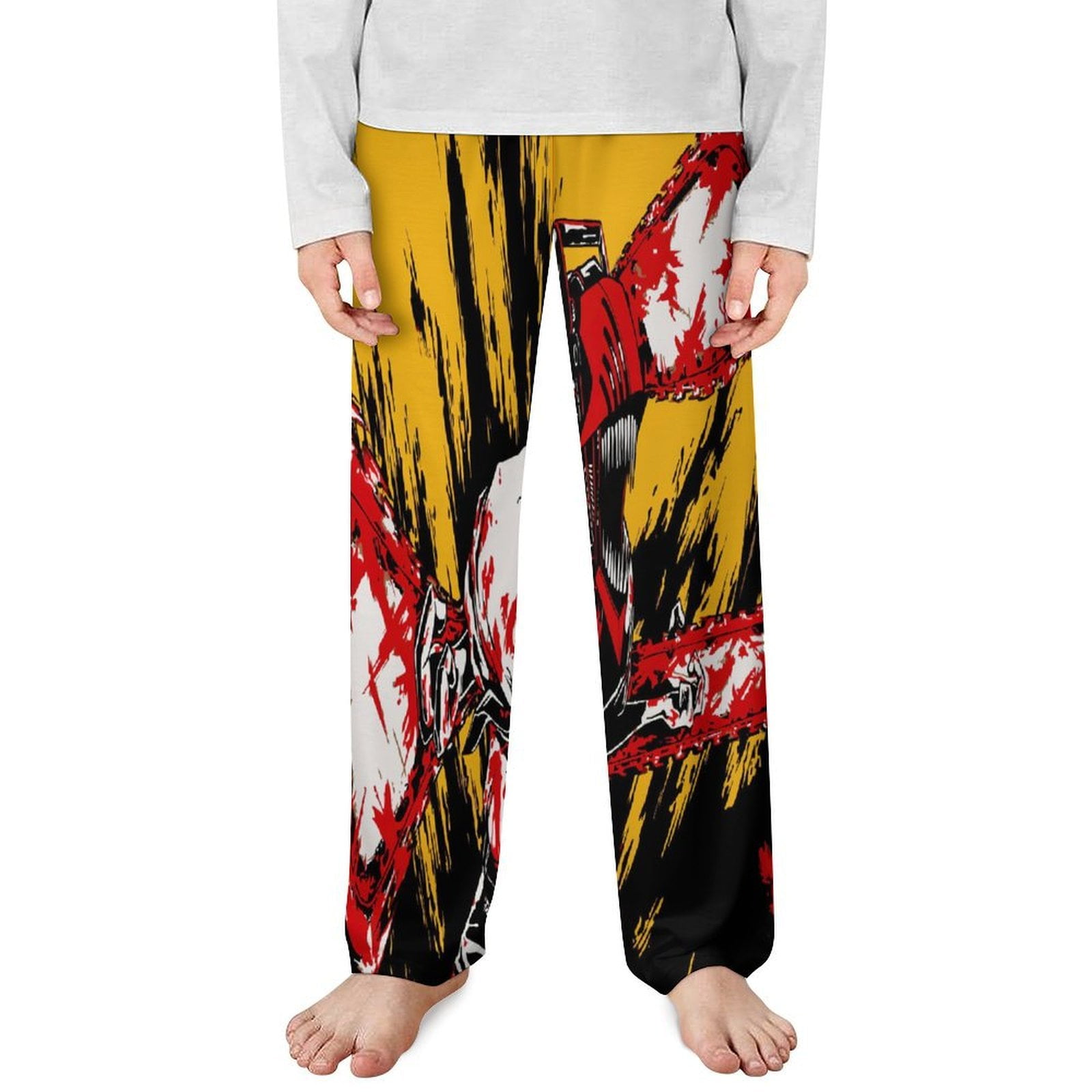 Chai-Nsa,w Anime Men Pajama Pants Long Sleep Plaid Pants Soft Lounge Pj ...