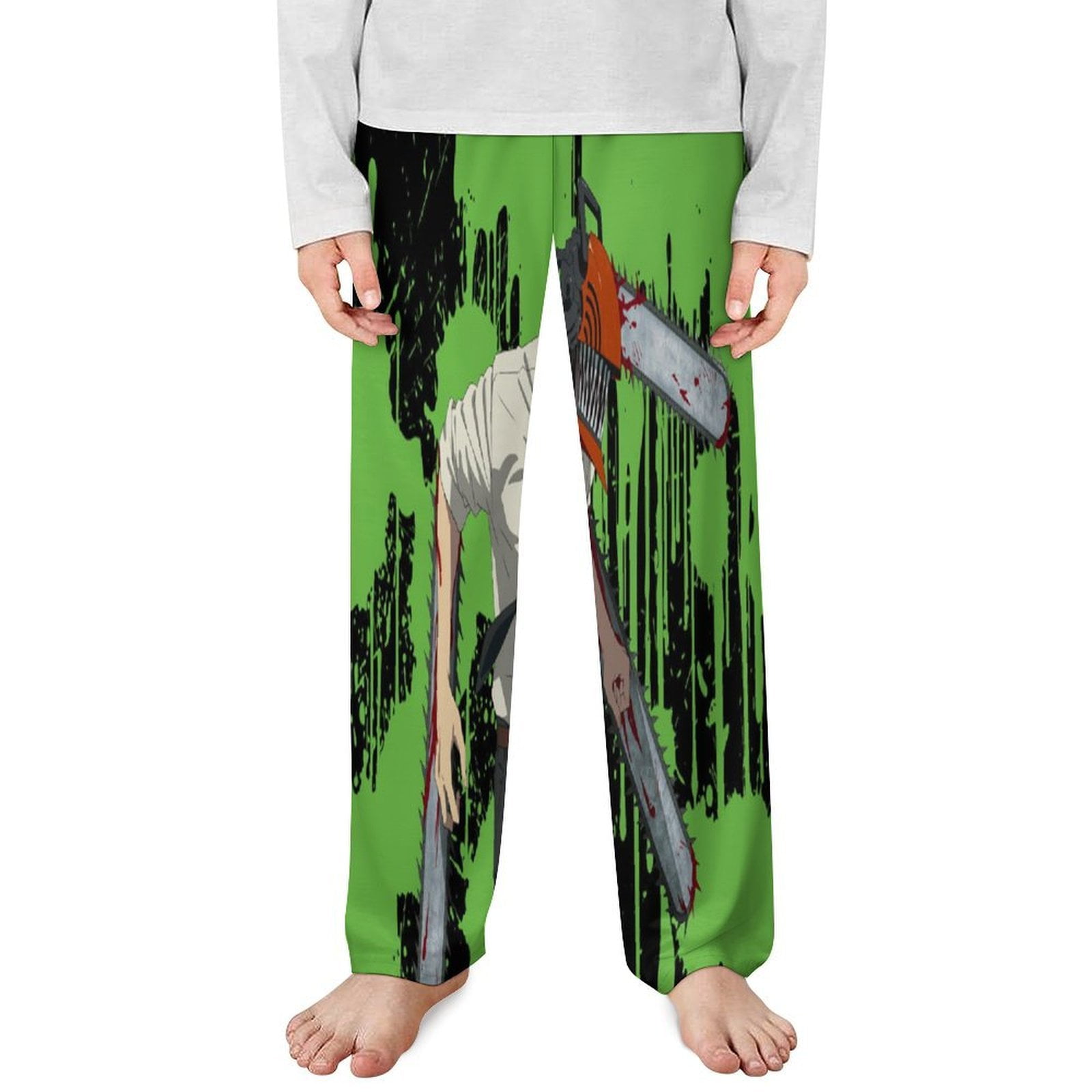 Chai-Nsa,w Anime Men Pajama Pants Long Sleep Plaid Pants Soft Lounge Pj ...