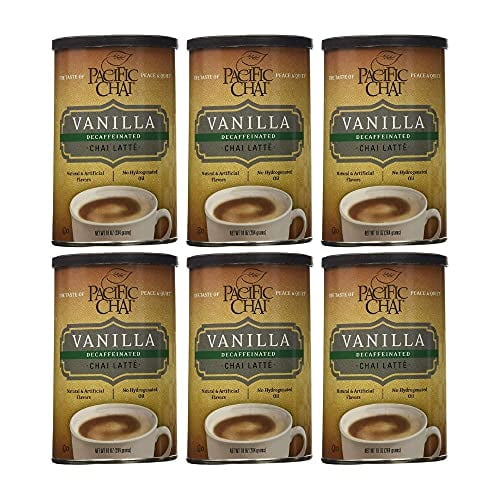Chai Tea Latte Mix 10 OZ Regular (Decaf Vanilla Chai, Pack Of 6 ...
