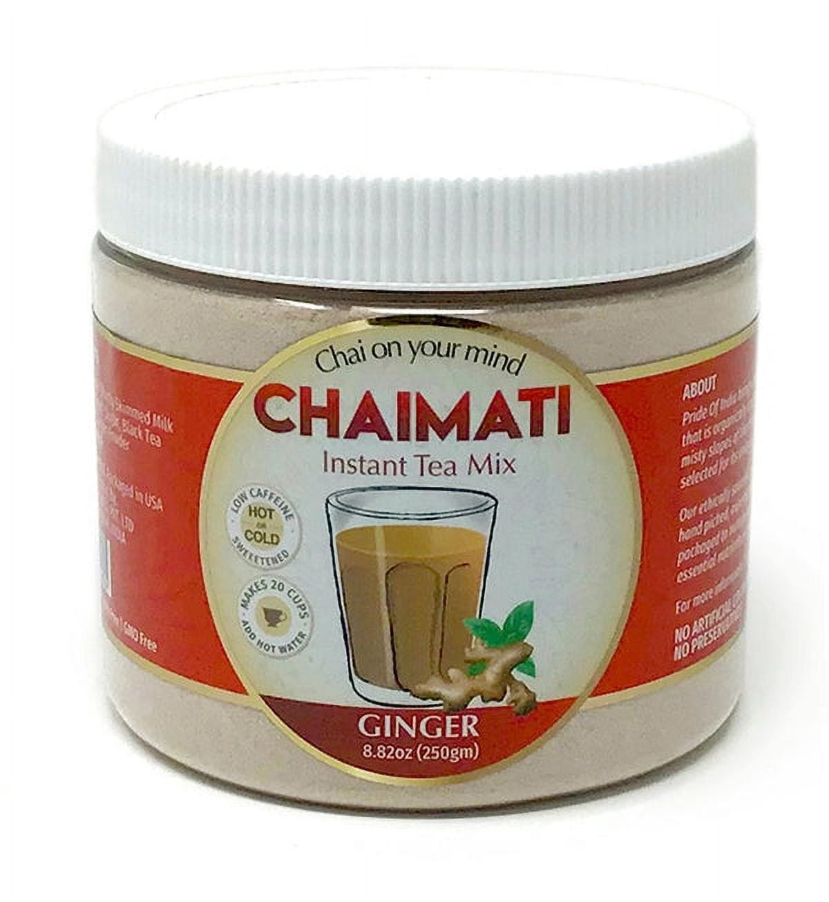 ChaiMati - Ginger Chai Latte - Powdered Instant Tea Premix, 8.82oz ...