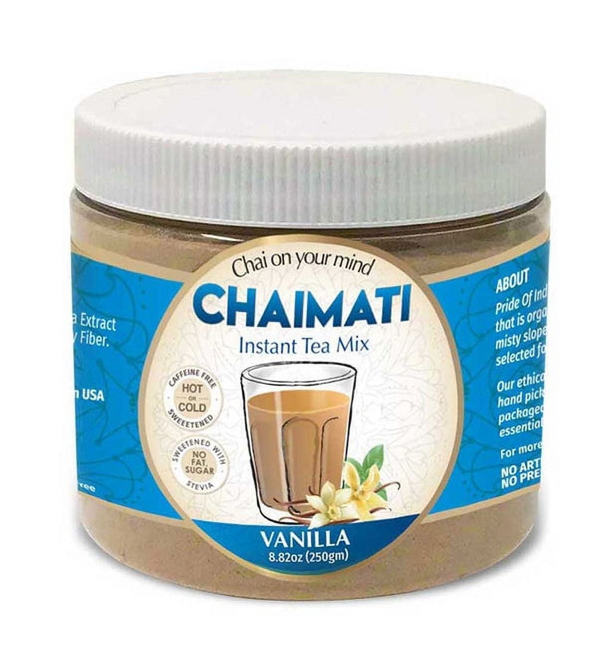 ChaiMati - Vanilla Chai Latte | Powdered Instant Tea Mix 8.8oz/250g Jar ...