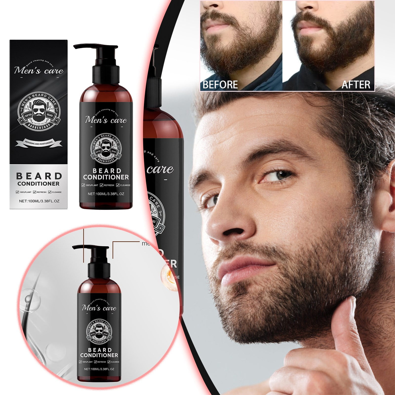 Chailin 100ml Beard Conditioner Rich In Antioxidant Ingredients Damaged ...