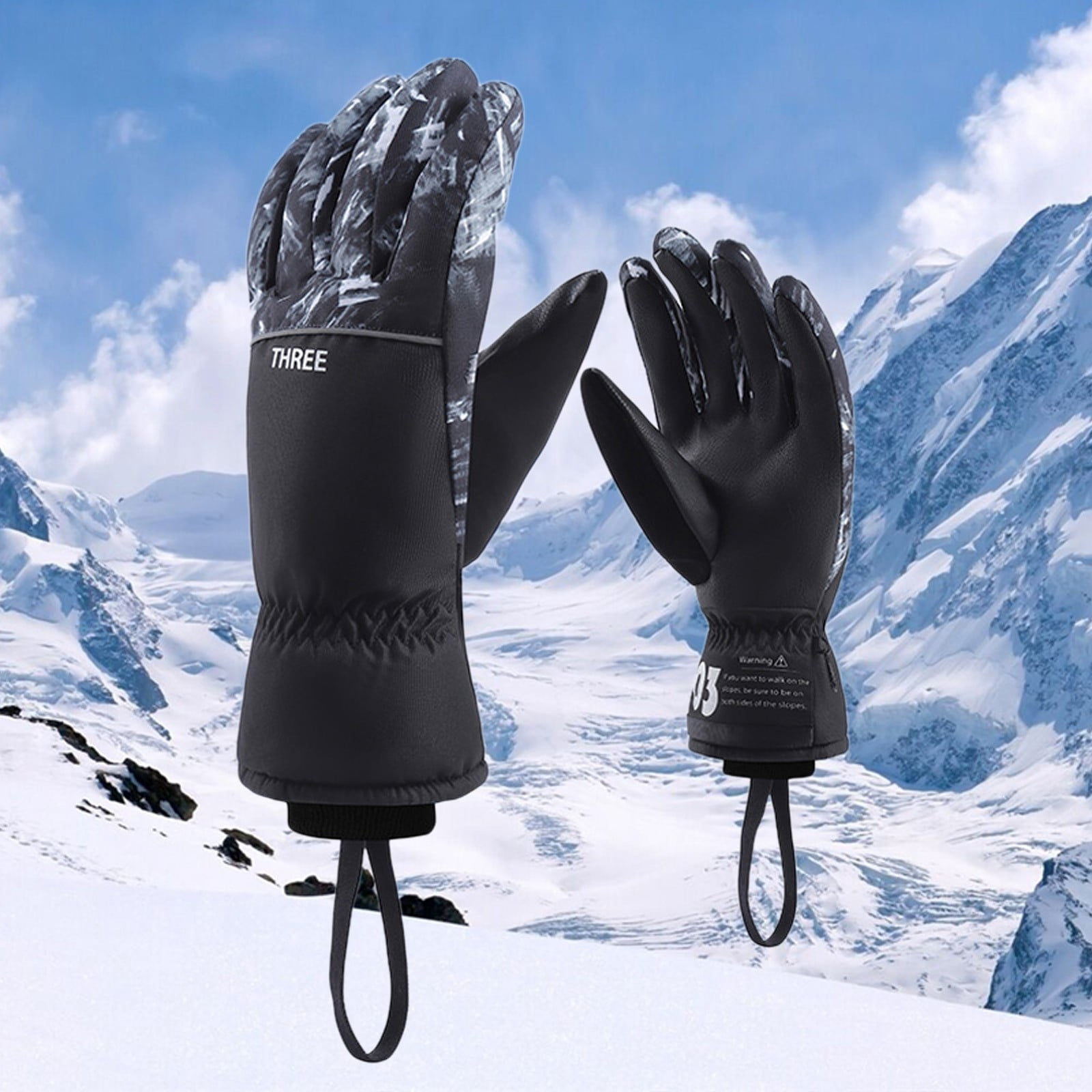 Chailin 2024 New Ski Gloves For Men And Women Windproof Non Warm And ...