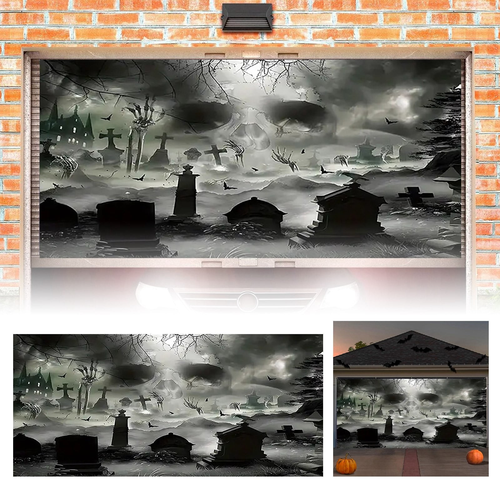 Chailin Background Party Pumpkin Hexenbiest Skeleton Gate Fence ...