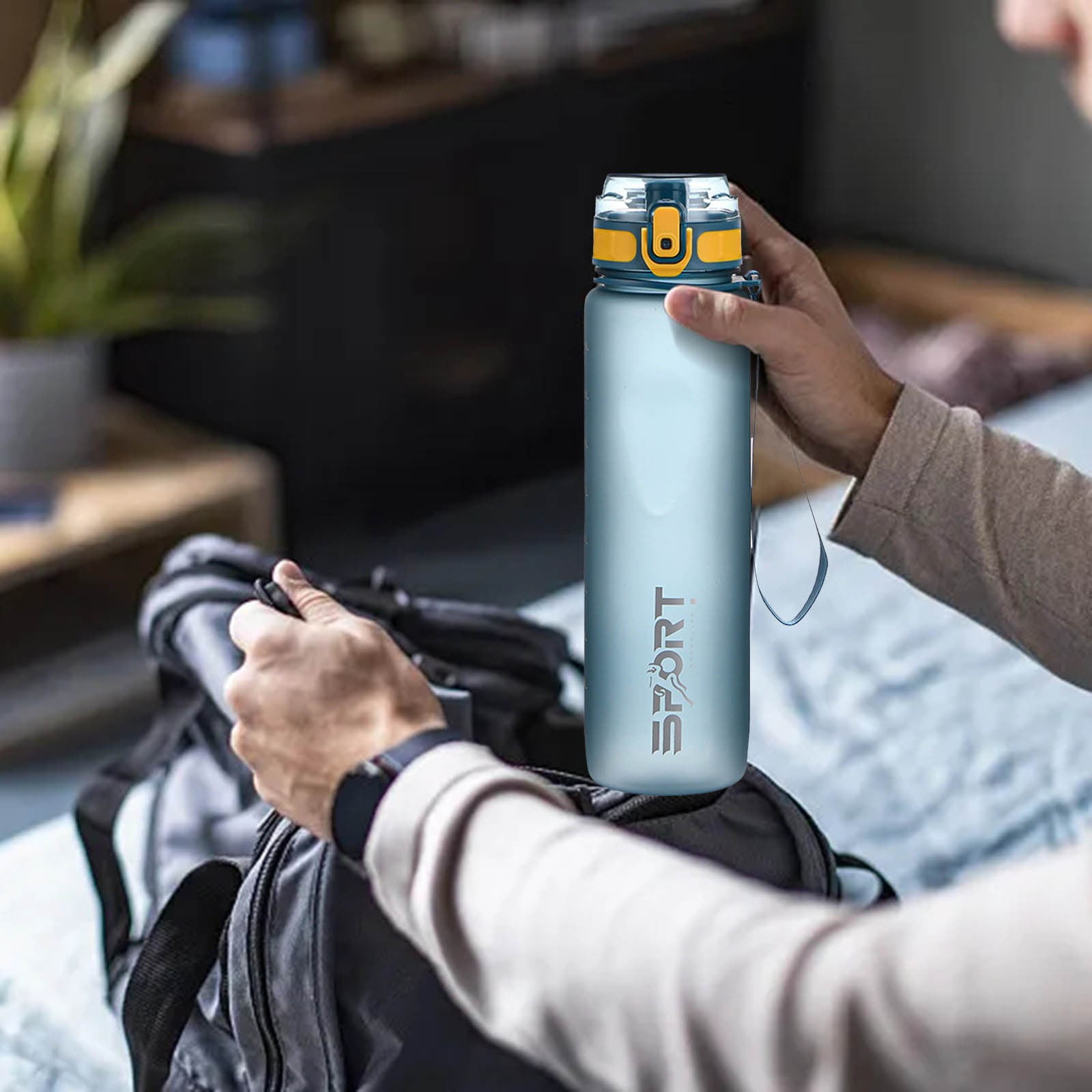 Chailin Beverage Bottle 1L Sports Beverage Bottle Carbonated Fit Water ...