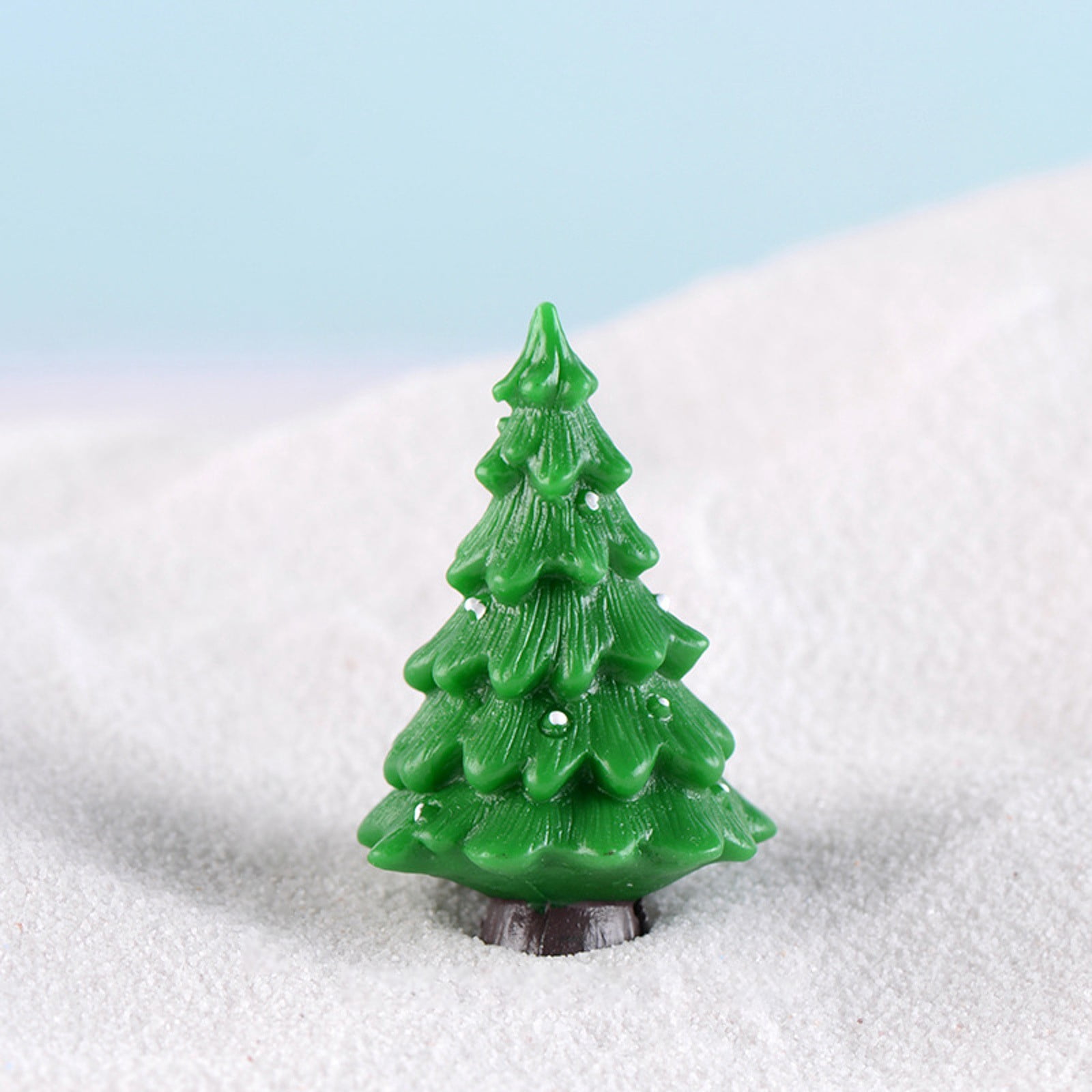 Chailin Christmas Miniature Micro Snowy Scene Festive Christmas Tree ...