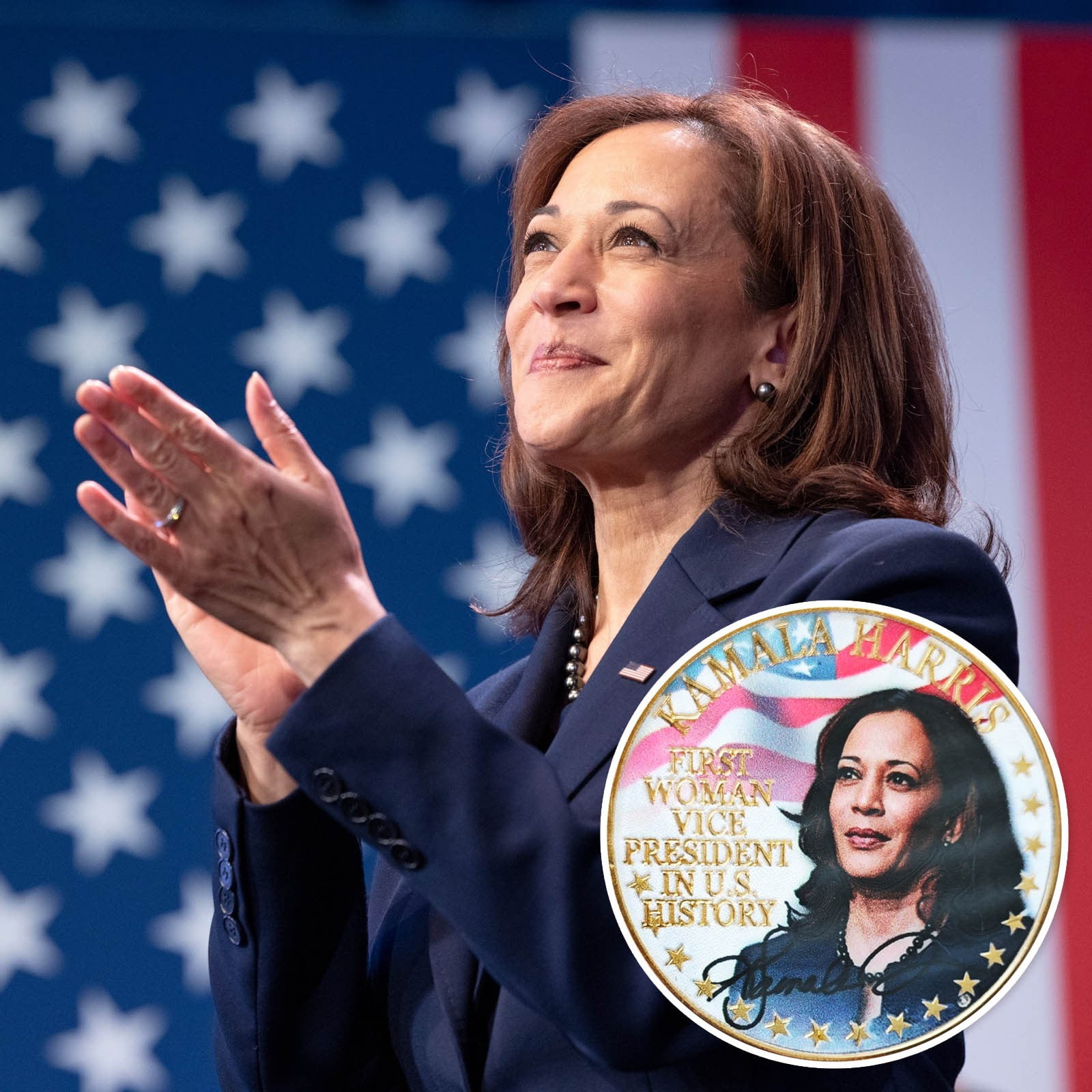 Chailin Historic Kamala First Female Vice President Official Half ...