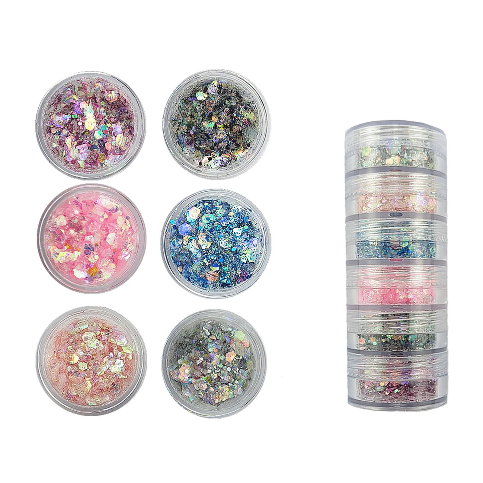 Chailin Nails Sequins Glitter Thick Fluorescent Color Fluorescent ...