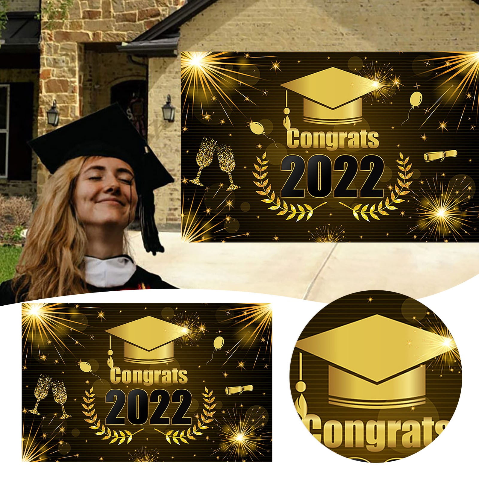 Chailin Party Party Background Durable Large Cloth Poster Banner Selfie ...