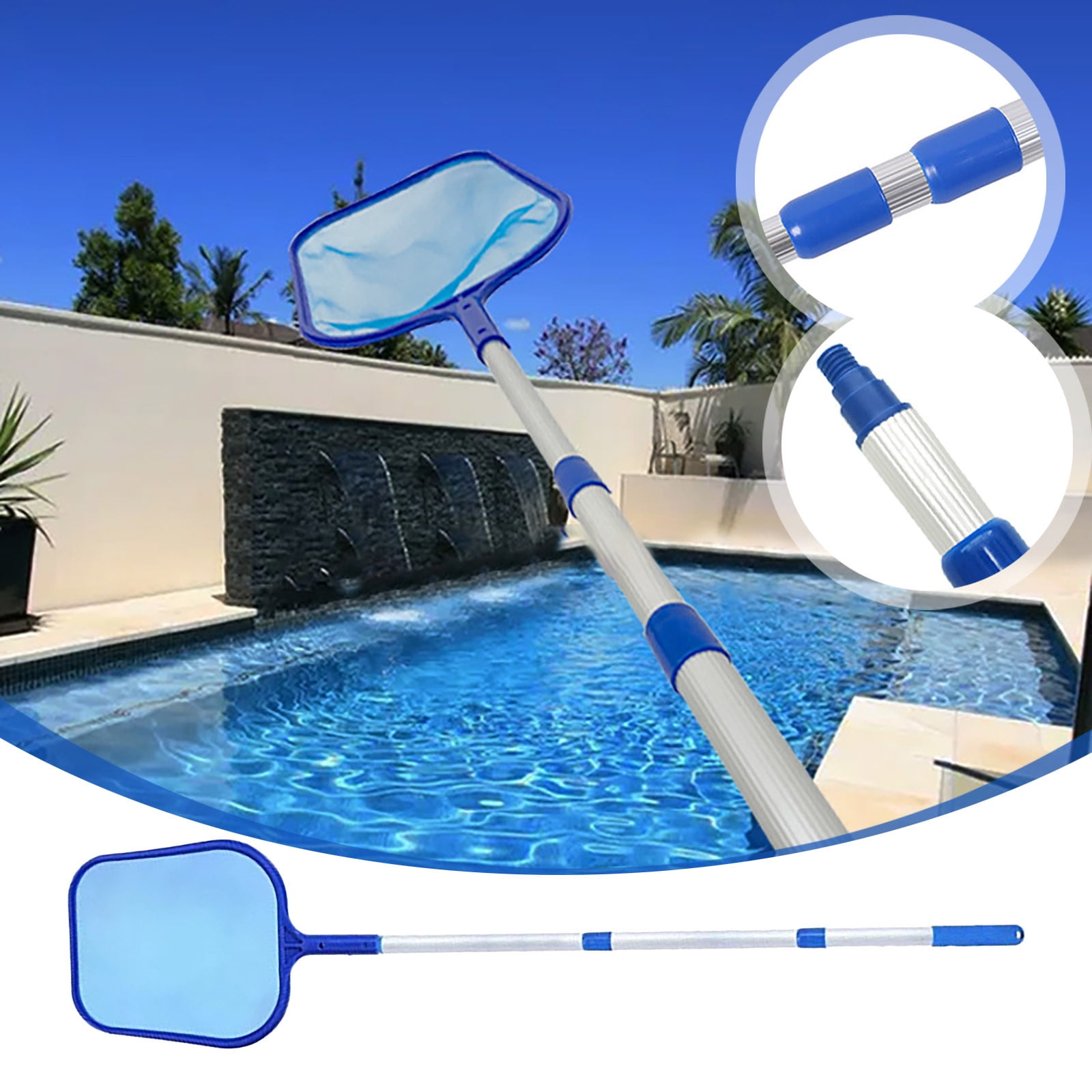 Chailin Pool And Telescopic Mesh Cleaners New Rake Pole Leaf Spa Net ...