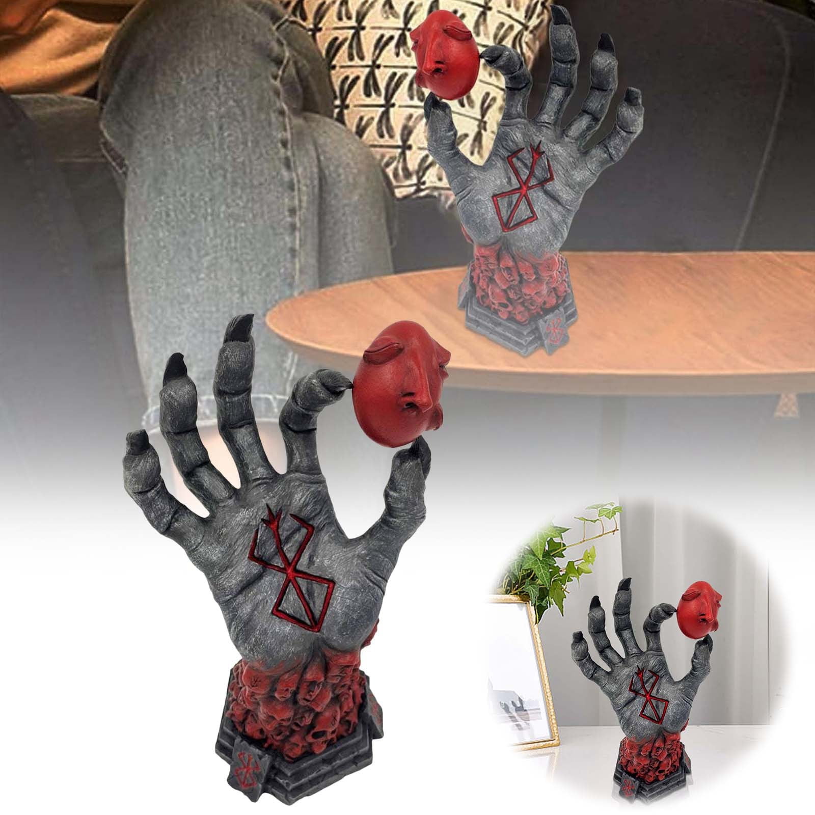 Chailin Resin Statue Of The Angry God's Hand With Heart Decoration ...