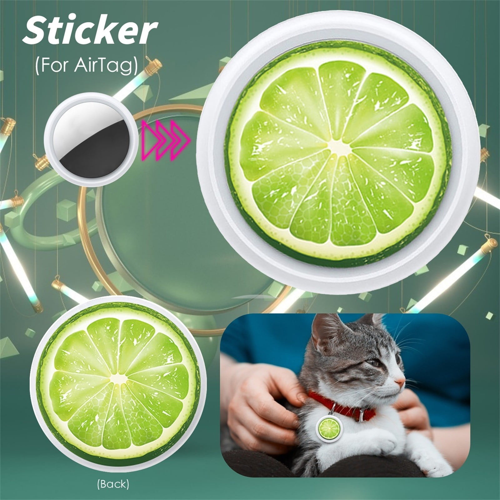 Chailin Suitable For Airtag Double-sided Stickers Stickers 1PC ...