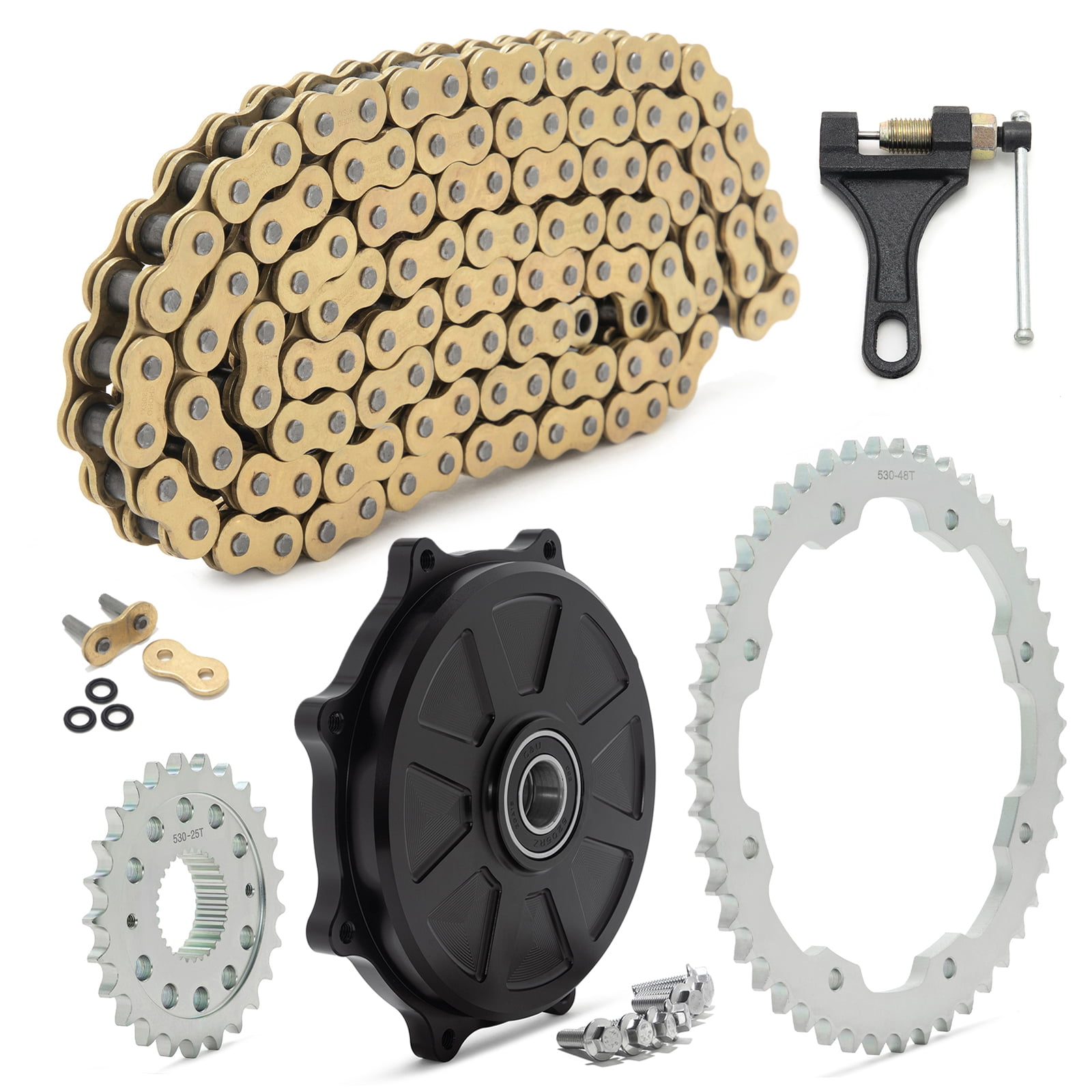 Chain 22T Front 48T Rear Sprocket Conversion Kit for Harley Touring ...