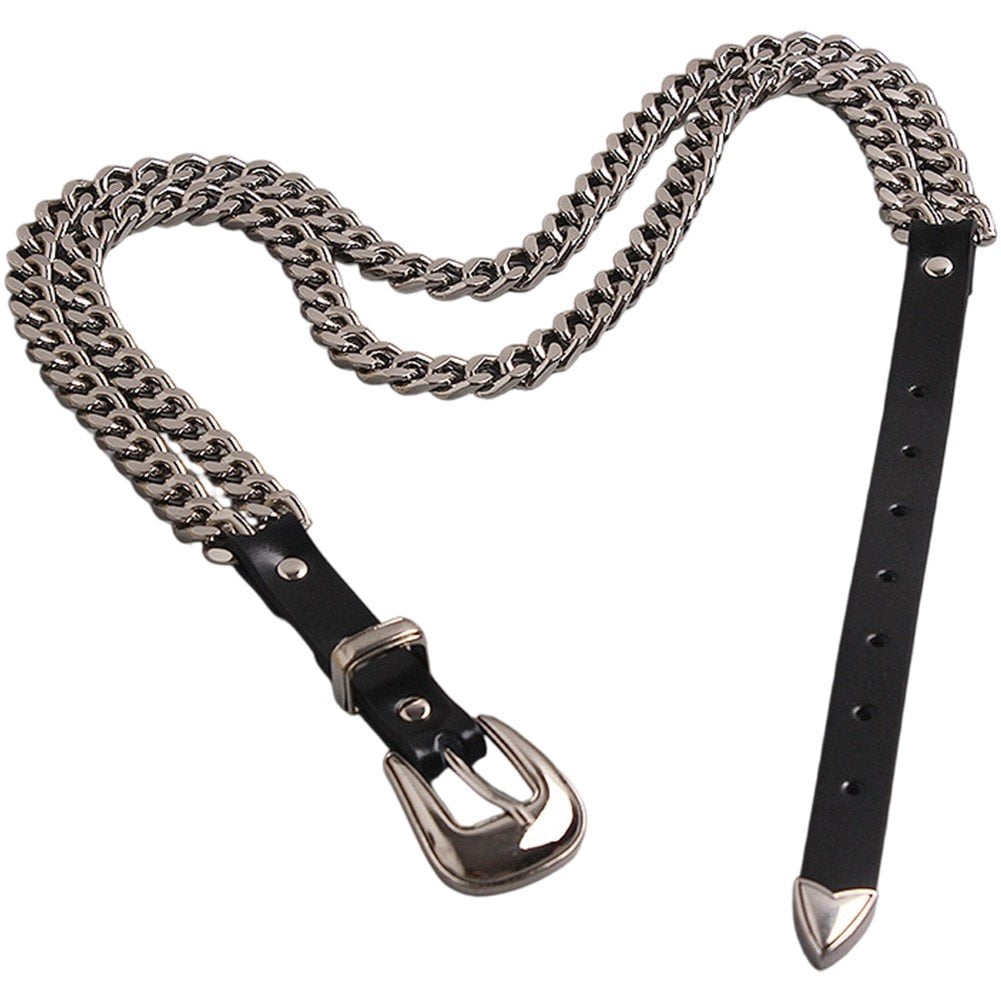 Chain Belt Gothic Punk Waistband Adjustable Waist Belt Goth Waist Belt ...