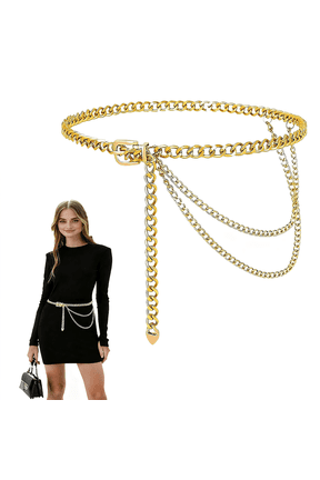 Women's Gold Chain Belts