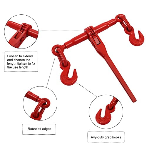 Chain Binder,5/16'' - 3/8'' Ratchet Chain Binder and 5/16'' X 10ft ...
