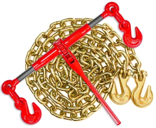 Chain and Binder Kit,Chains Ratchet Load Binders 9200lbs Working ...