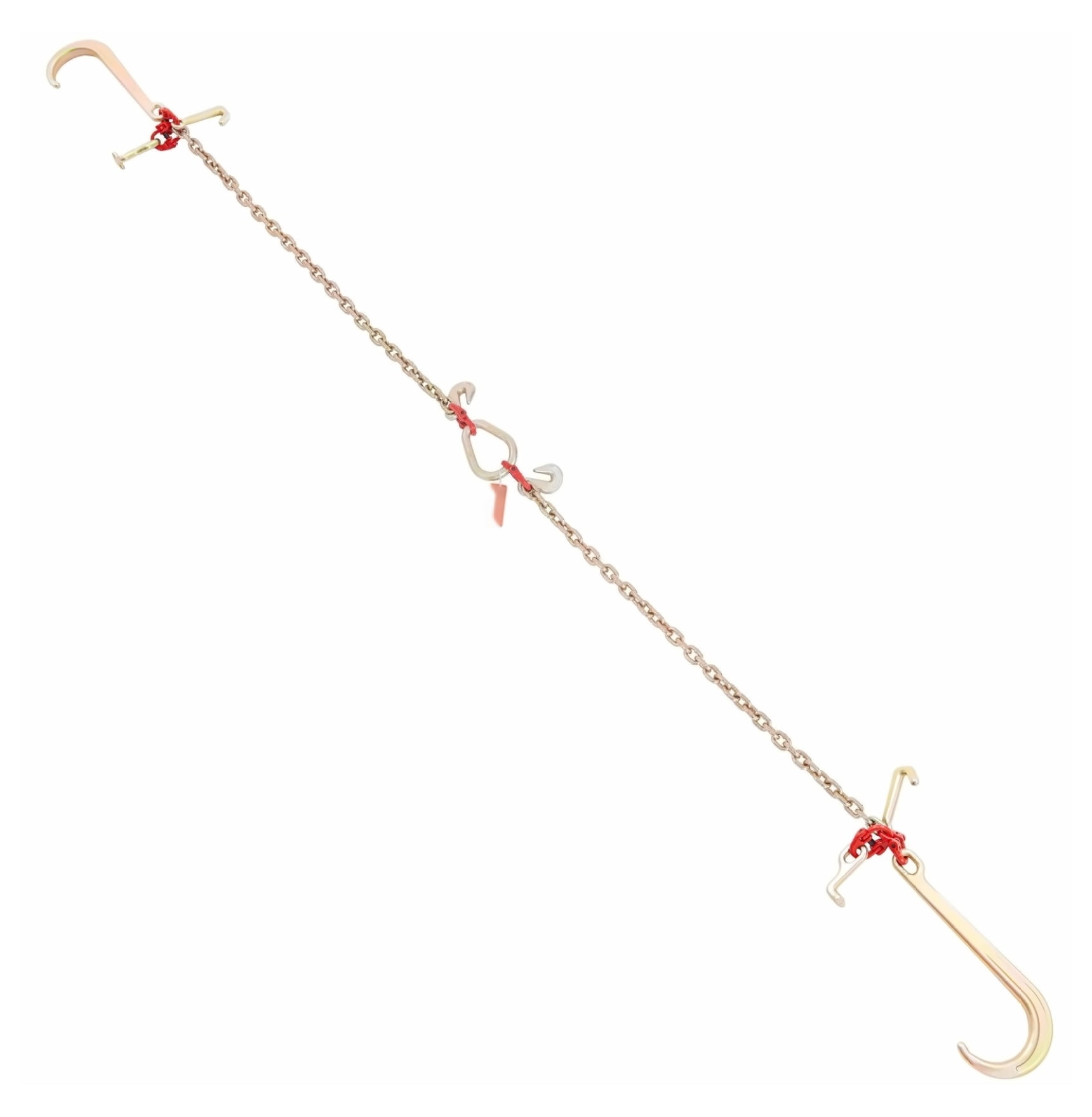 Chain Bridle 9620lbs, 5/16''x3' G80 Tow Chain with RTJ Hooks & D ...