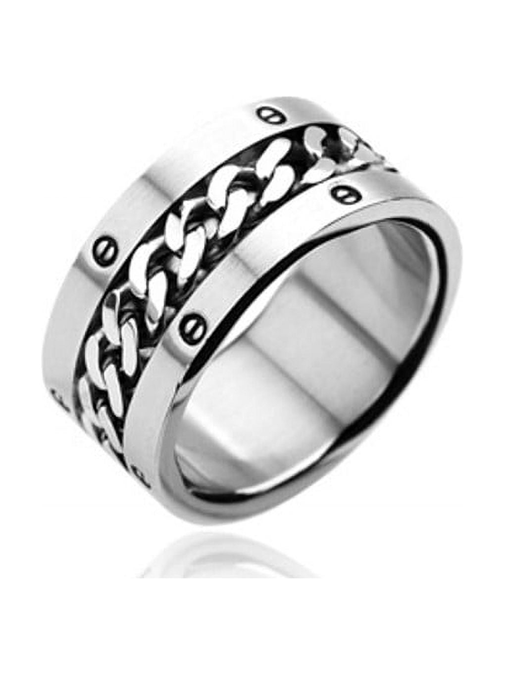 Chain Center Bolted Rings 316 Stainless Steel 11mm Wide Ring - Size 13 ...