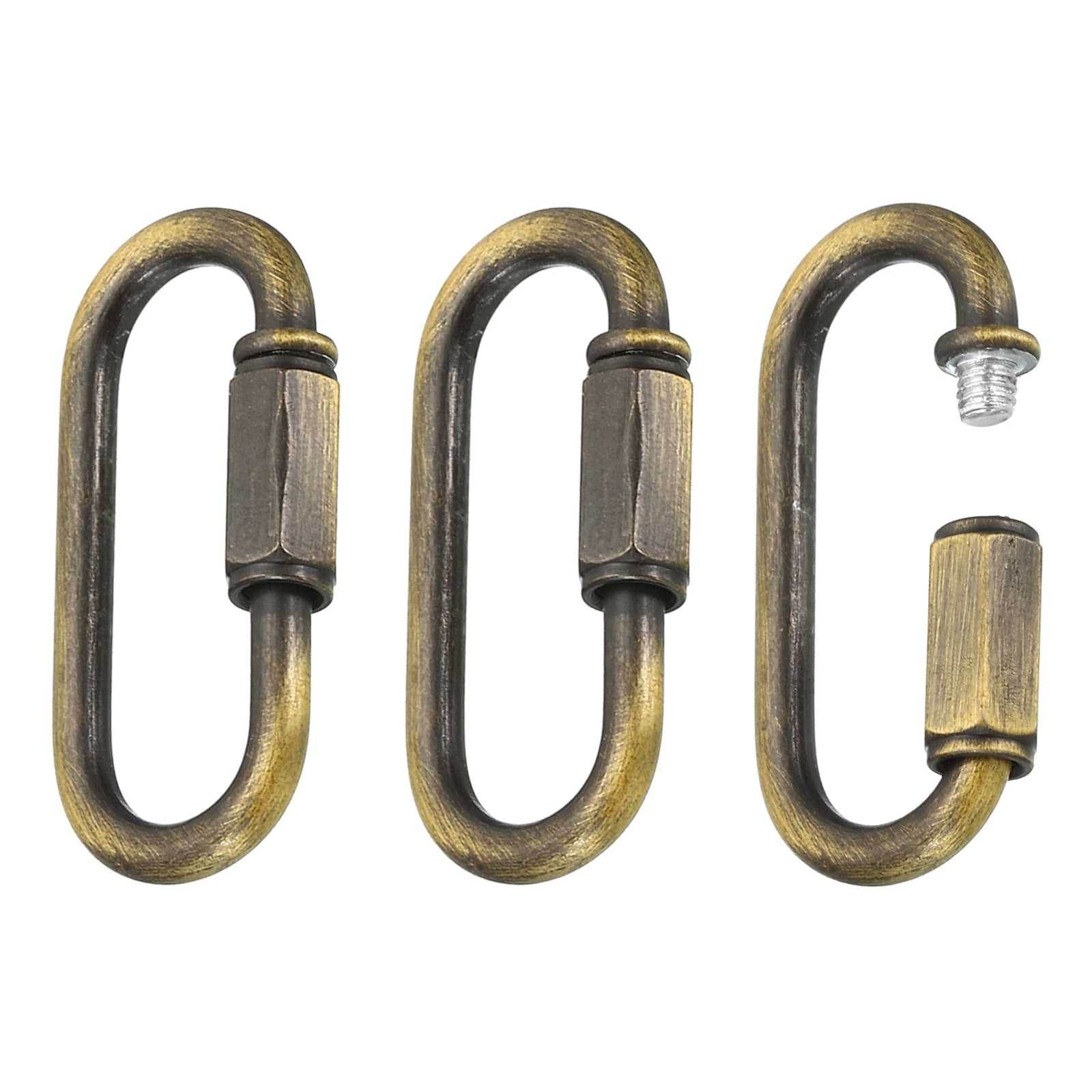 Chain Connectors, 4mm Thick Quick Link Screw Lock Oval Clips for ...