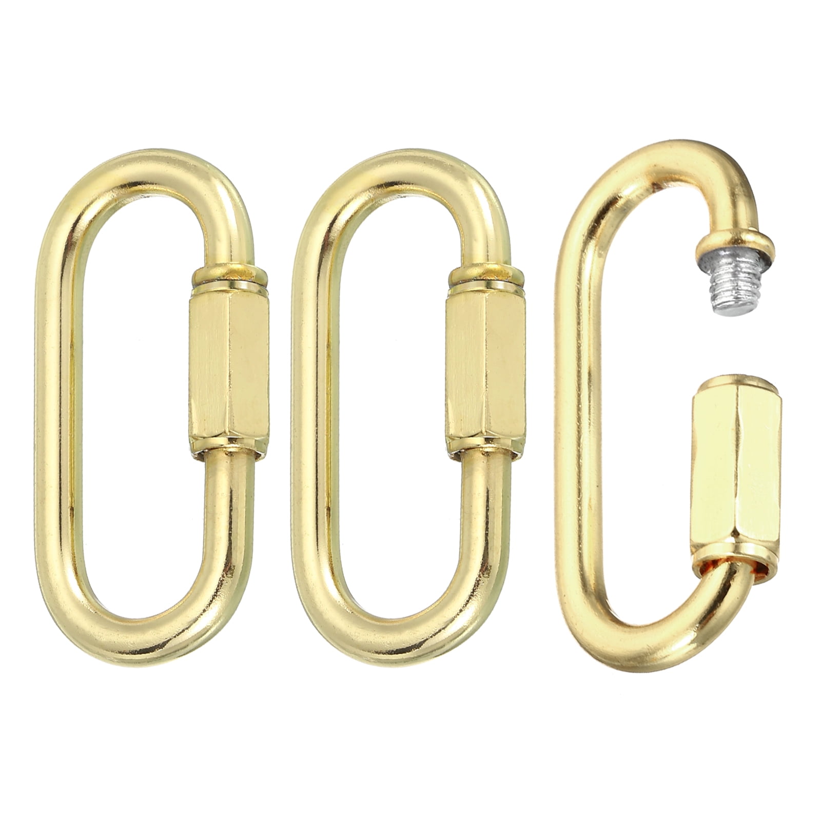 Chain Connectors, 4mm Thick Quick Link Screw Lock Oval Clips for ...