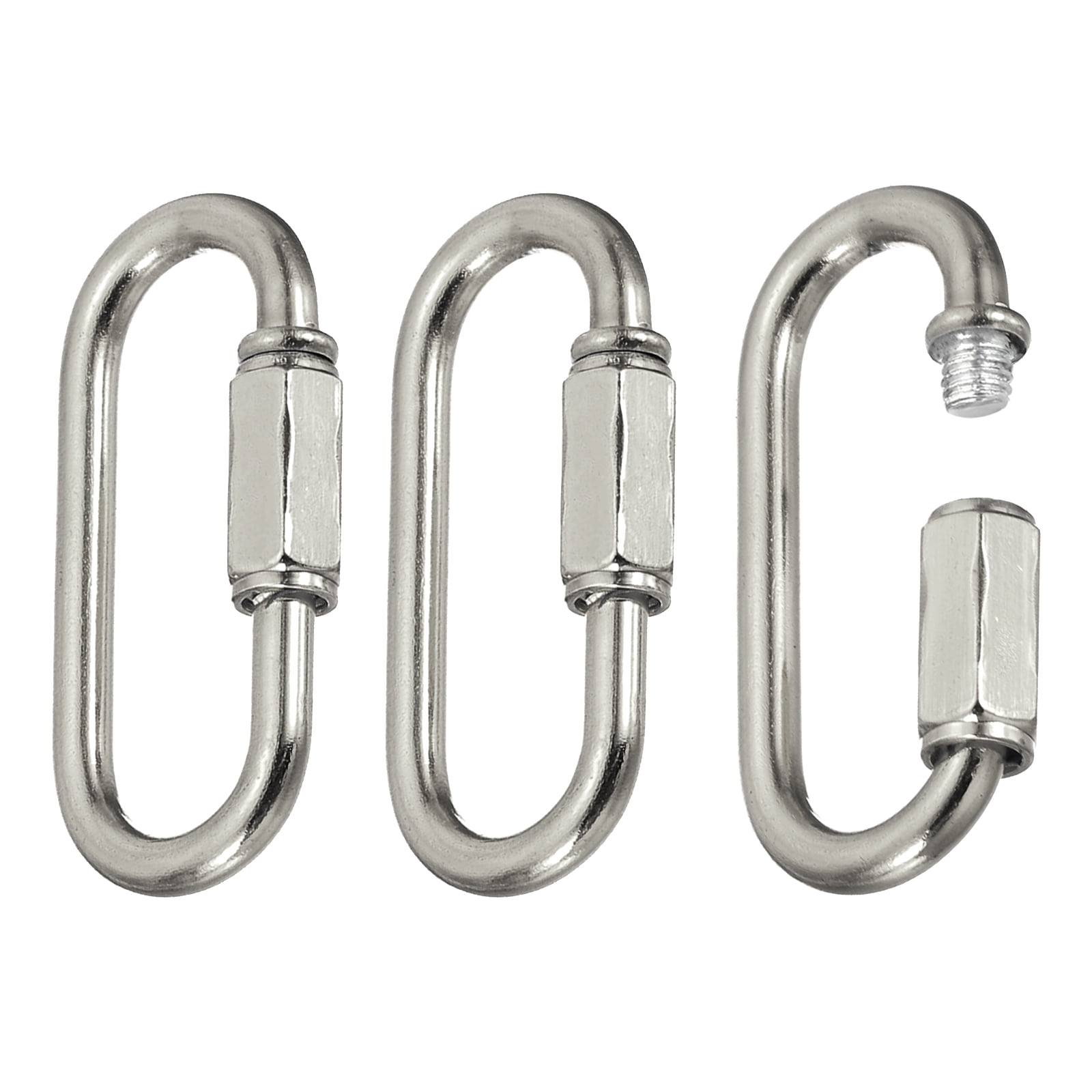 Chain Connectors, 4mm Thick Quick Link Screw Lock Oval Clips for ...