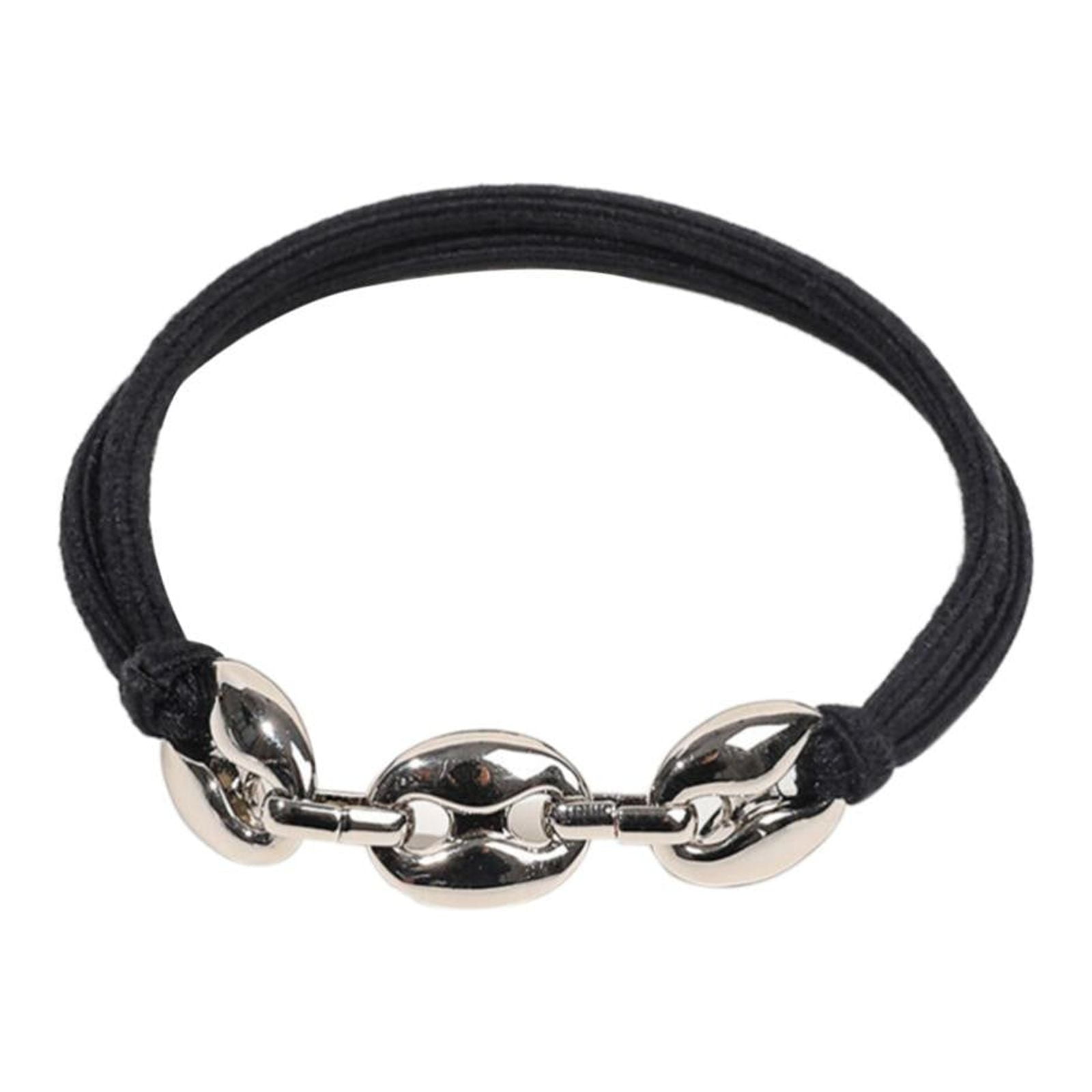 Chain Electroplating Alloy Leather Hair Rope Women Elastic Band Ring ...