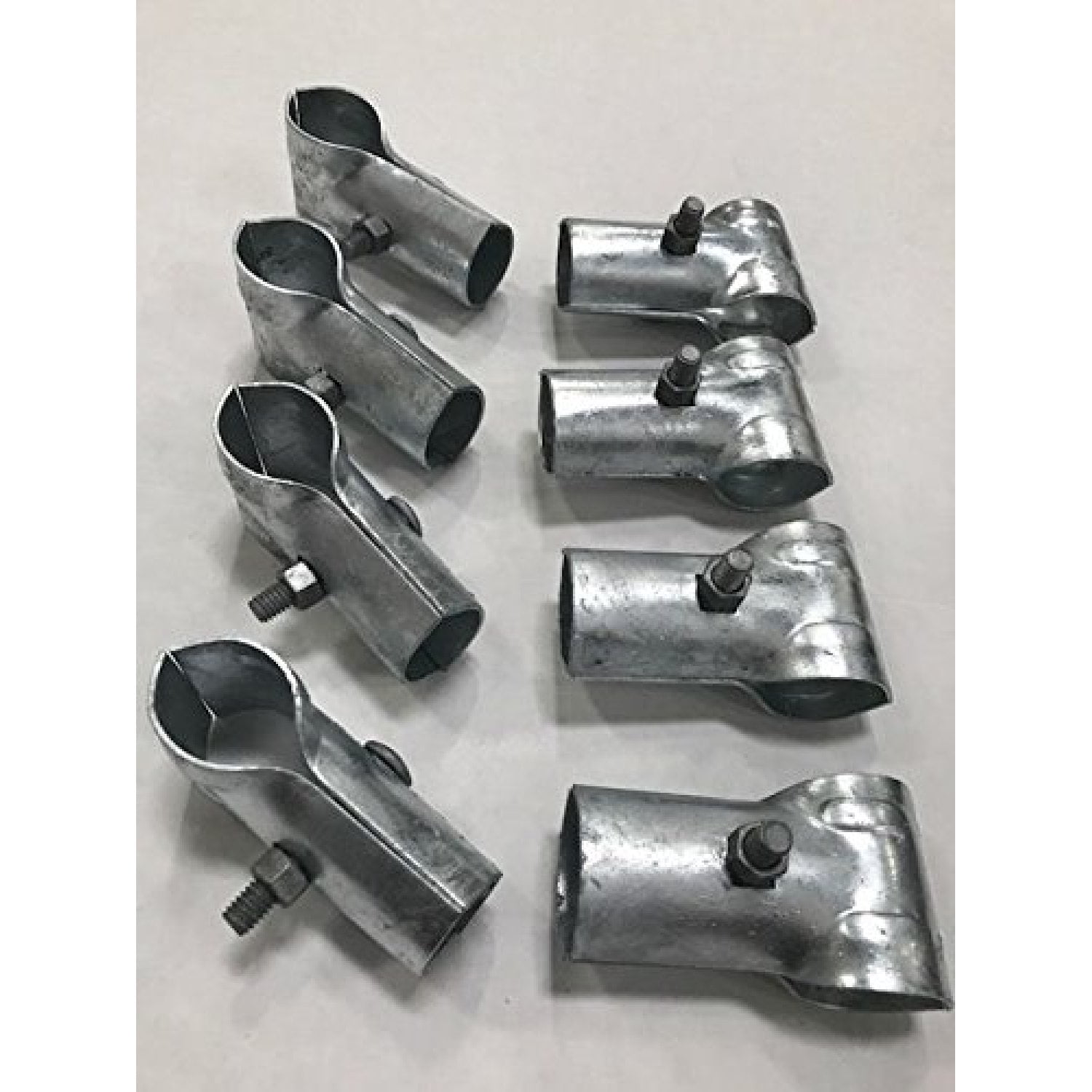 Chain Fence End Rail Clamps with Bolts & Nuts Post 1-7/8" X Rail 1-5/8 ...