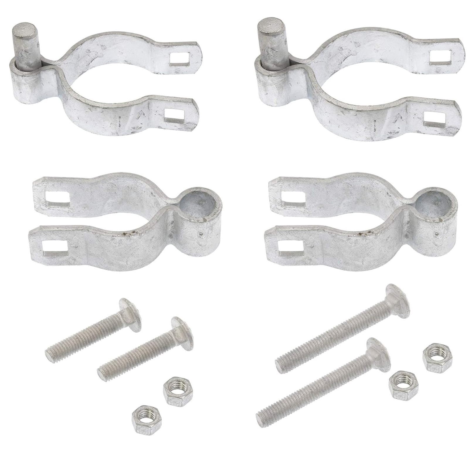 Chain Fence Gate Hinge Kit | Two 1 3/8" Female Hinges and Two 2 3/8 ...