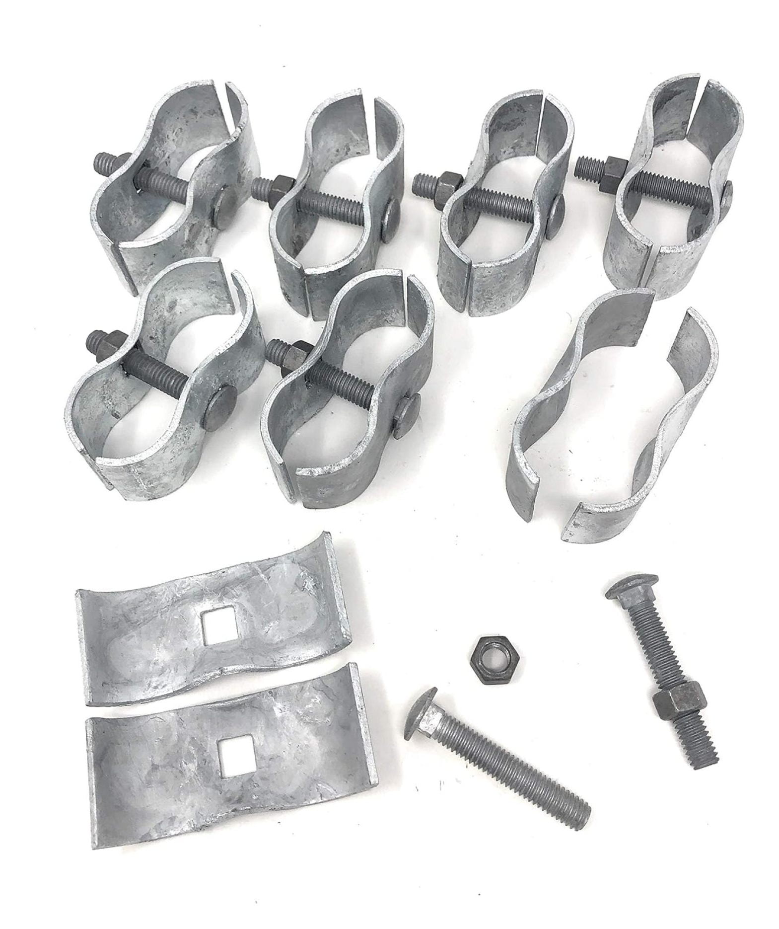 Chain Fence Panel Clamps/Kennel Clamps 1-7/8" x 1-7/8" - (8 Sets Pack ...