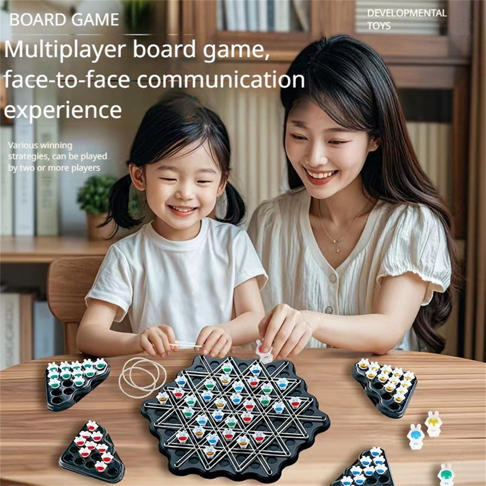 Chain Geometry Multiplayer Puzzer Board Game for Family and Friends ...
