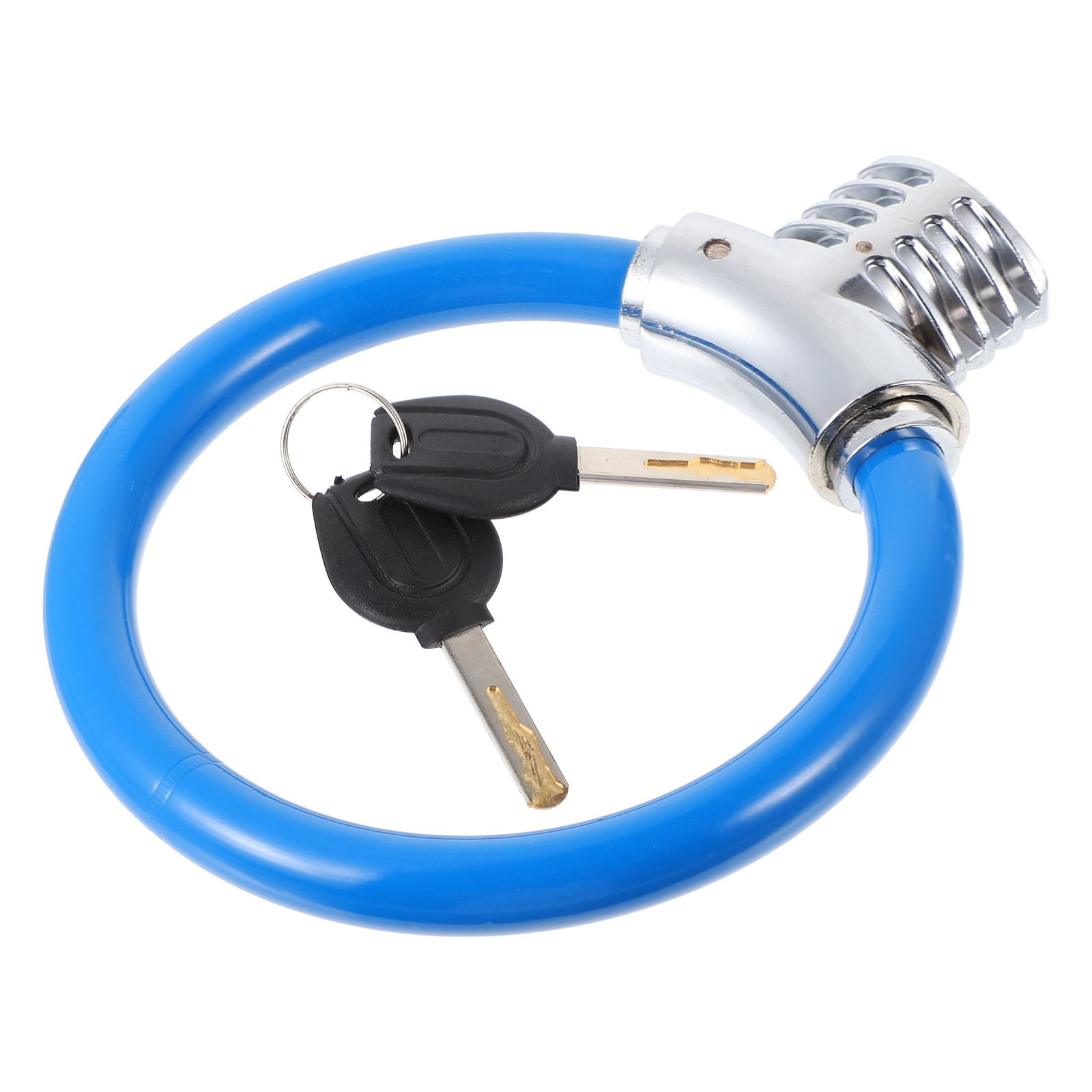 Chain Key Ring Lock Bike Safety Security Lock 14X11X2CM Blue - Walmart.com