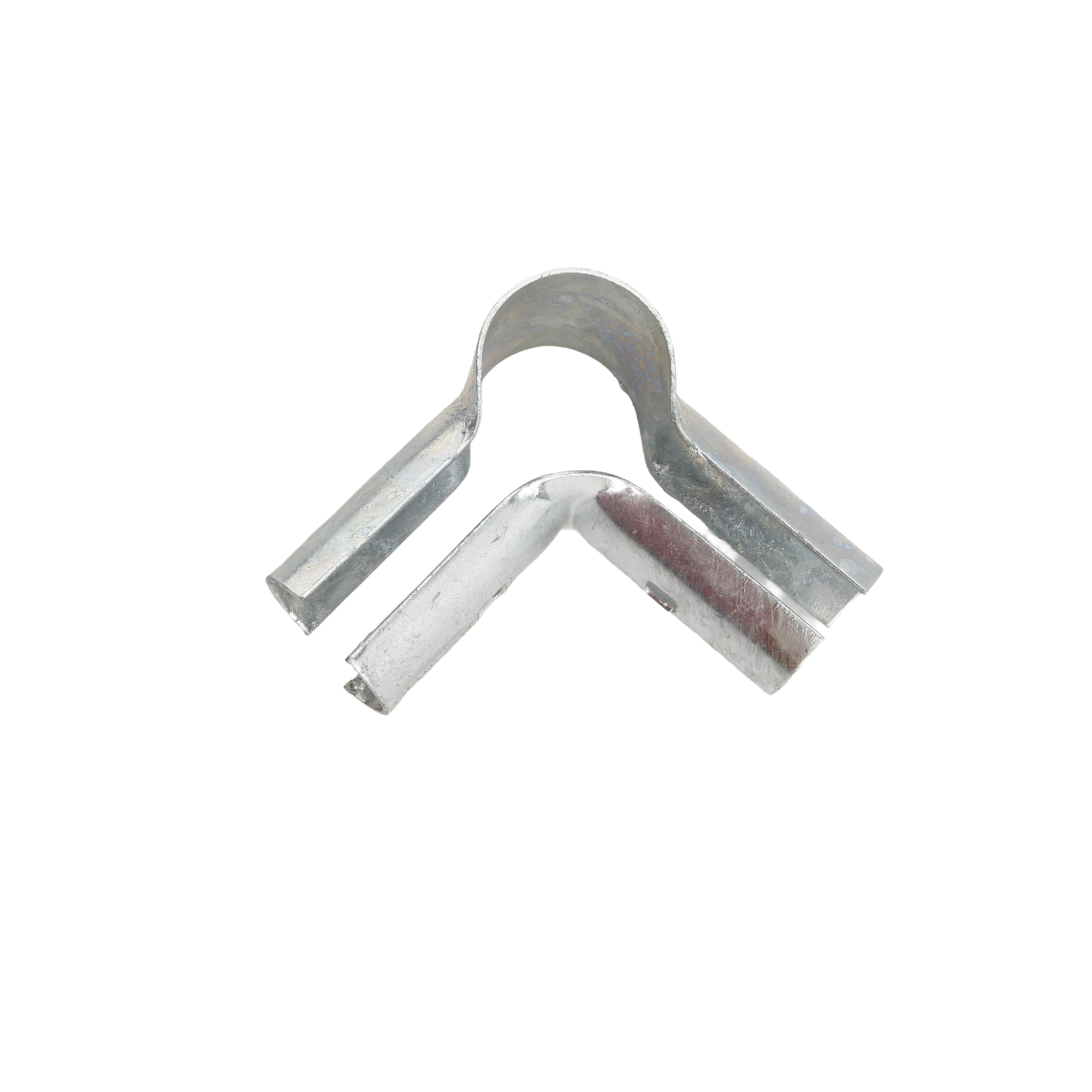 Chain Link 2" (1 7/8" OD) Post x 1 3/8" Rail Steel Corner Line Clamp ...