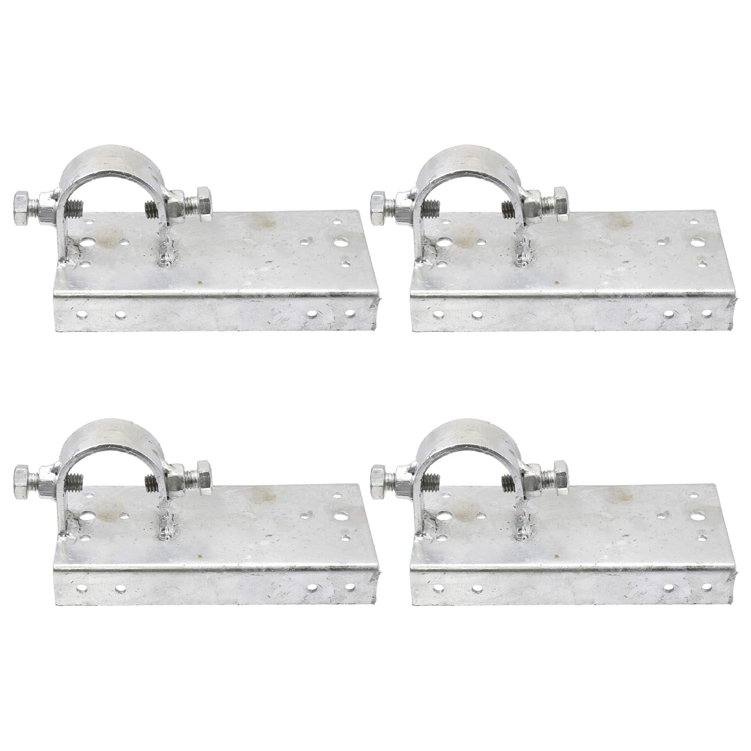 Chain Link Fence 1 5/8" x 6" Wood to Steel Frame End Post Adapter ...