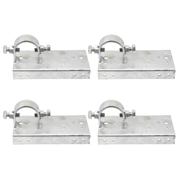 Chain Link Fence 1 5/8" x 6" Wood to Steel Frame End Post Adapter ...