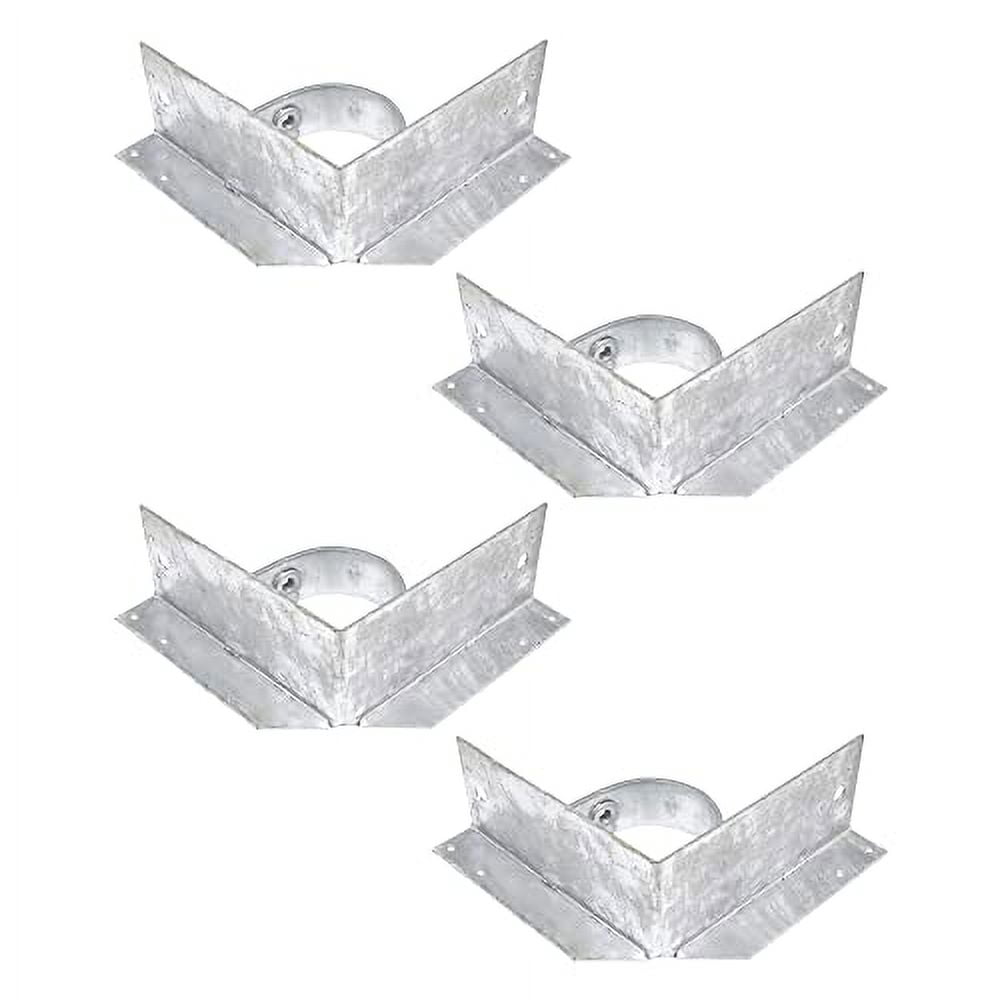 Chain Link Fence 2 1/2" (2 3/8" OD) x 6" Wood to Steel Post Corner ...