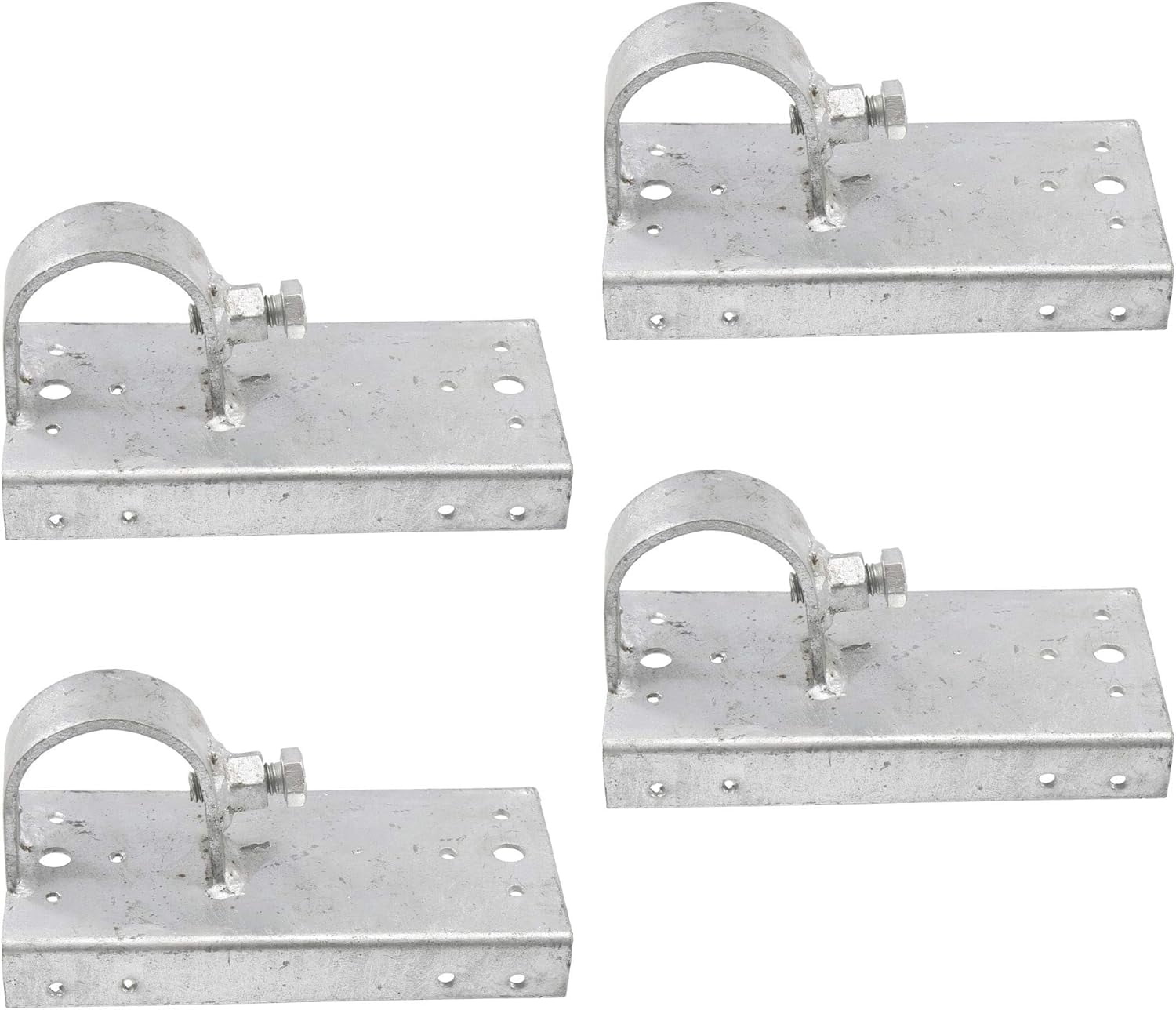 Chain Link Fence 2" (1 7/8" OD) x 6" Wood to Steel Frame End Post ...