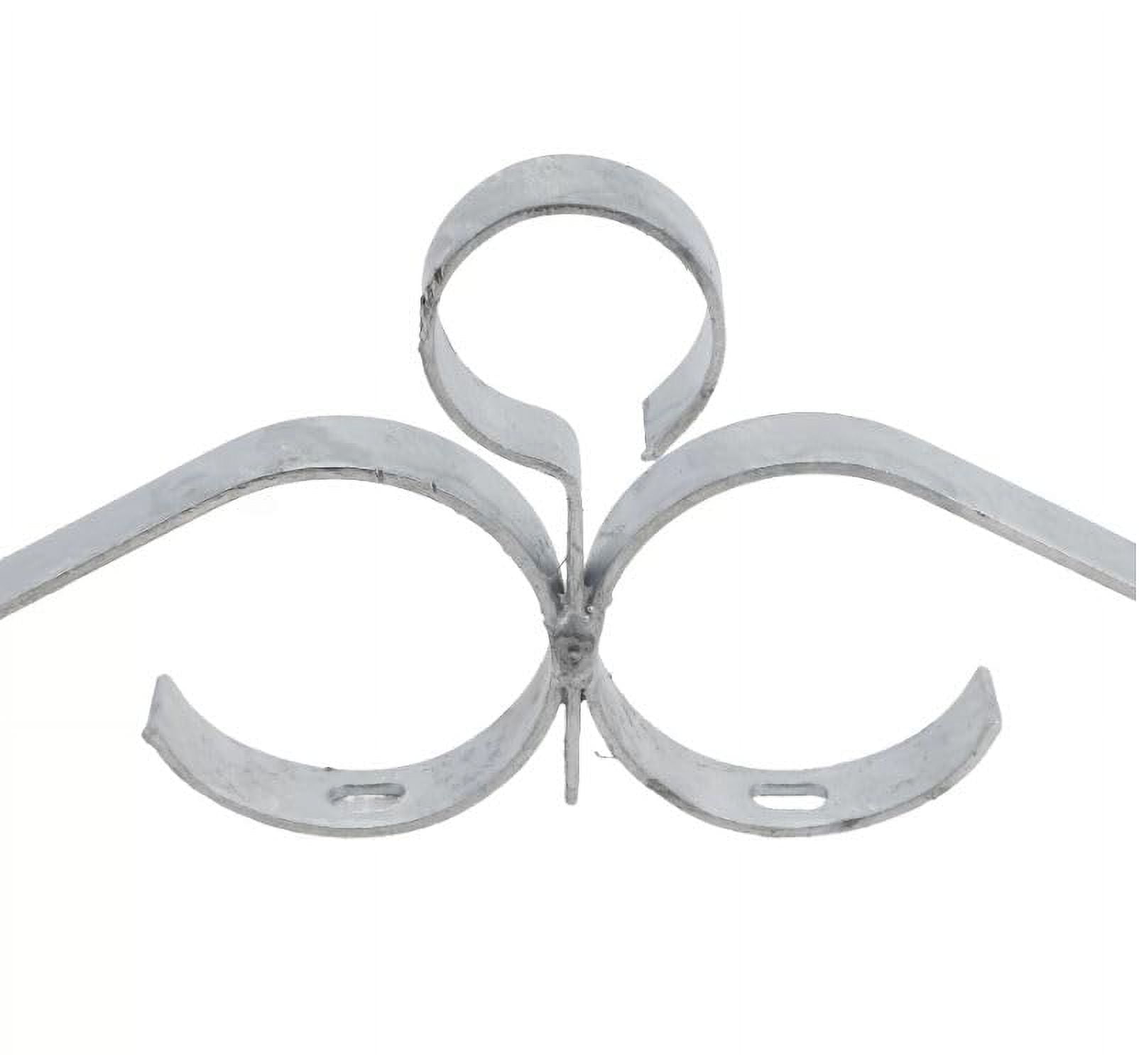 Chain Link Fence 3-Piece 18" Long [12 Gauge] Gate Scroll - Decorative ...