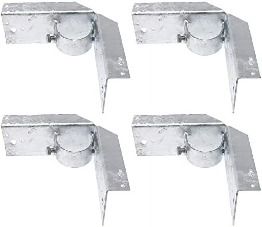 Chain Link Fence 5/8" x 6" Wood to Steel Post Corner Adapter | Adapter ...