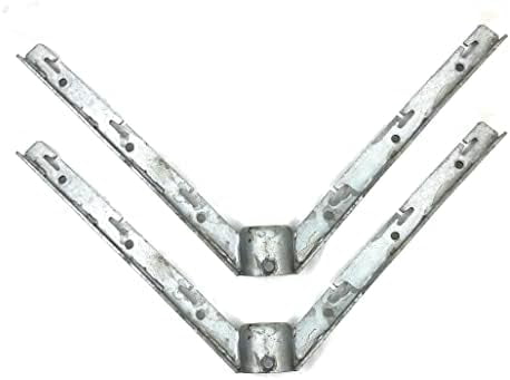 Chain Link Fence Barb Wire Corner V-Arms (Pressed Steel) Fits O.D. 2-3/ ...