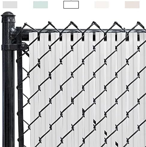 Chain-Link Fence Blade Slats with Bottom (8-ft, White) - Walmart.com