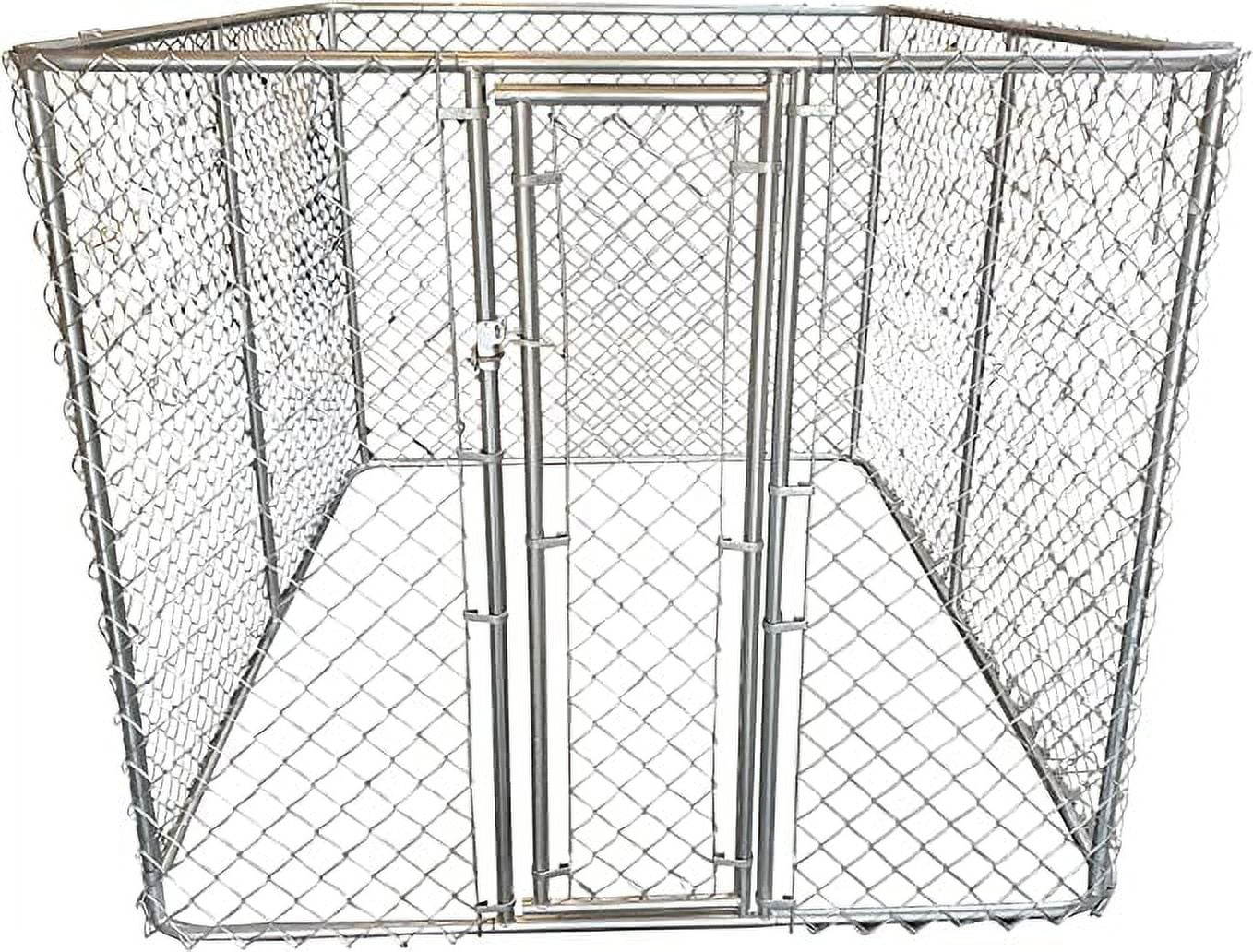 Chain-Link Fence Dog Kennel (8' x 6' x 5') - Walmart.com