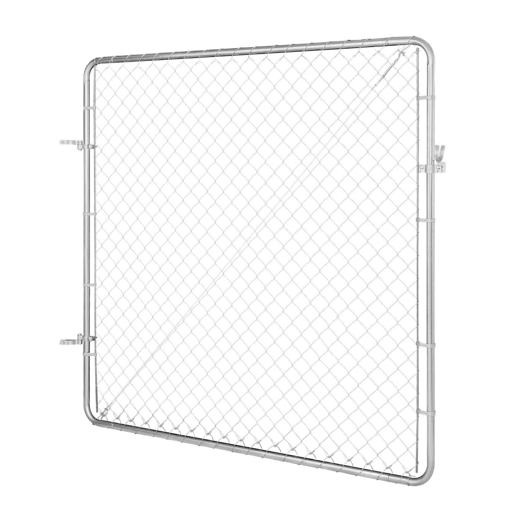 Chain Link Fence Gate 3x4 ft - Adjustable Garden Gate - Galvanized ...
