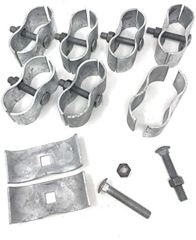 Chain Link Fence Panel Clamps/Kennel Clamps 1-7/8" x 1-7/8" - (8 Sets ...