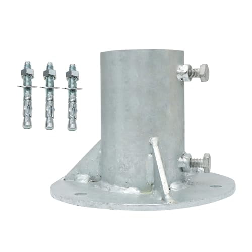 Chain Link Fence Post Base, Round Post Base Mount Bracket, Flange, for ...