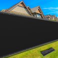Chain Link Fence Privacy Screen 6x50FT, 90% Outdoor Cover with Brass ...