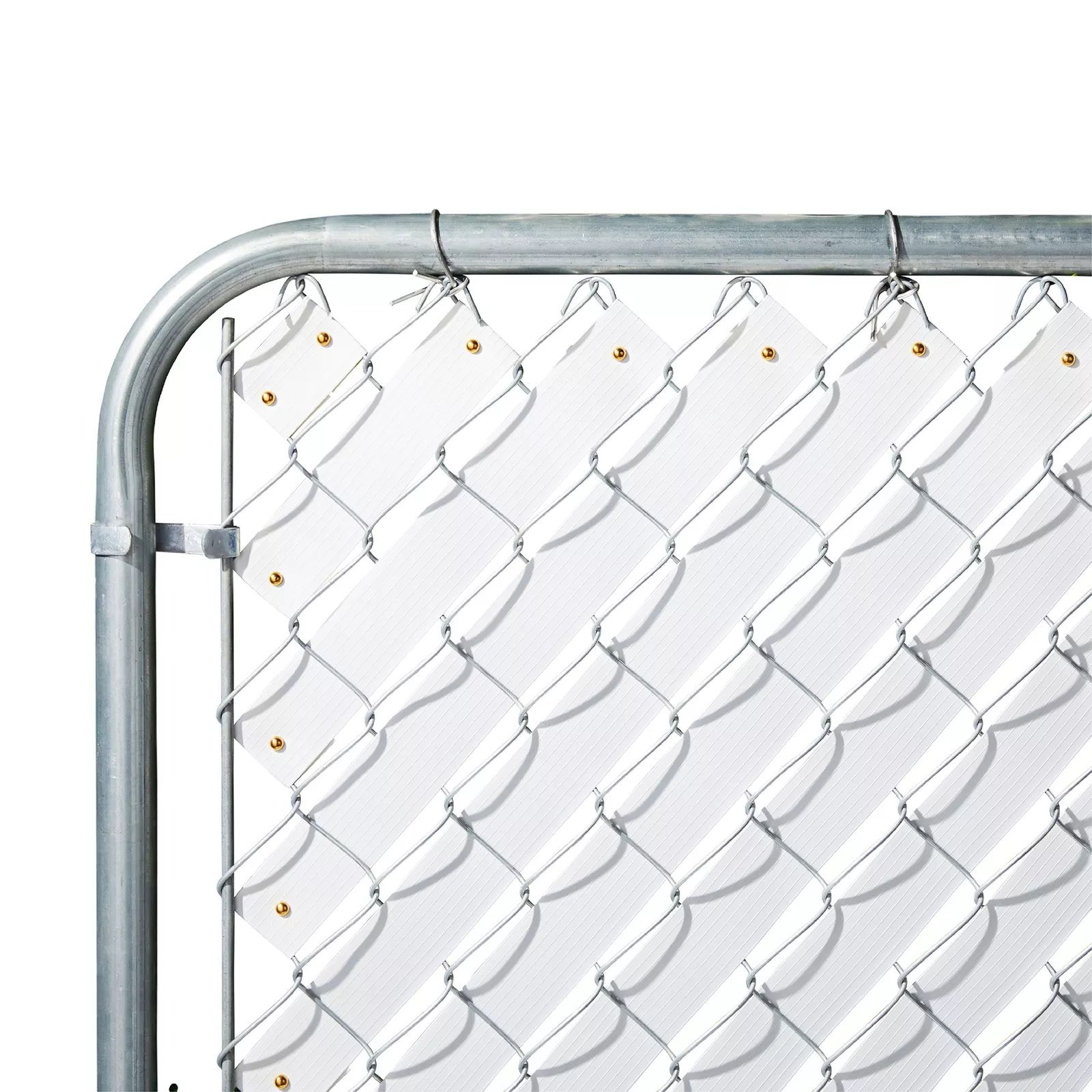 Chain Link Privacy Slats Weave Fence Tape with Brass Fasteners, 1.8 In ...