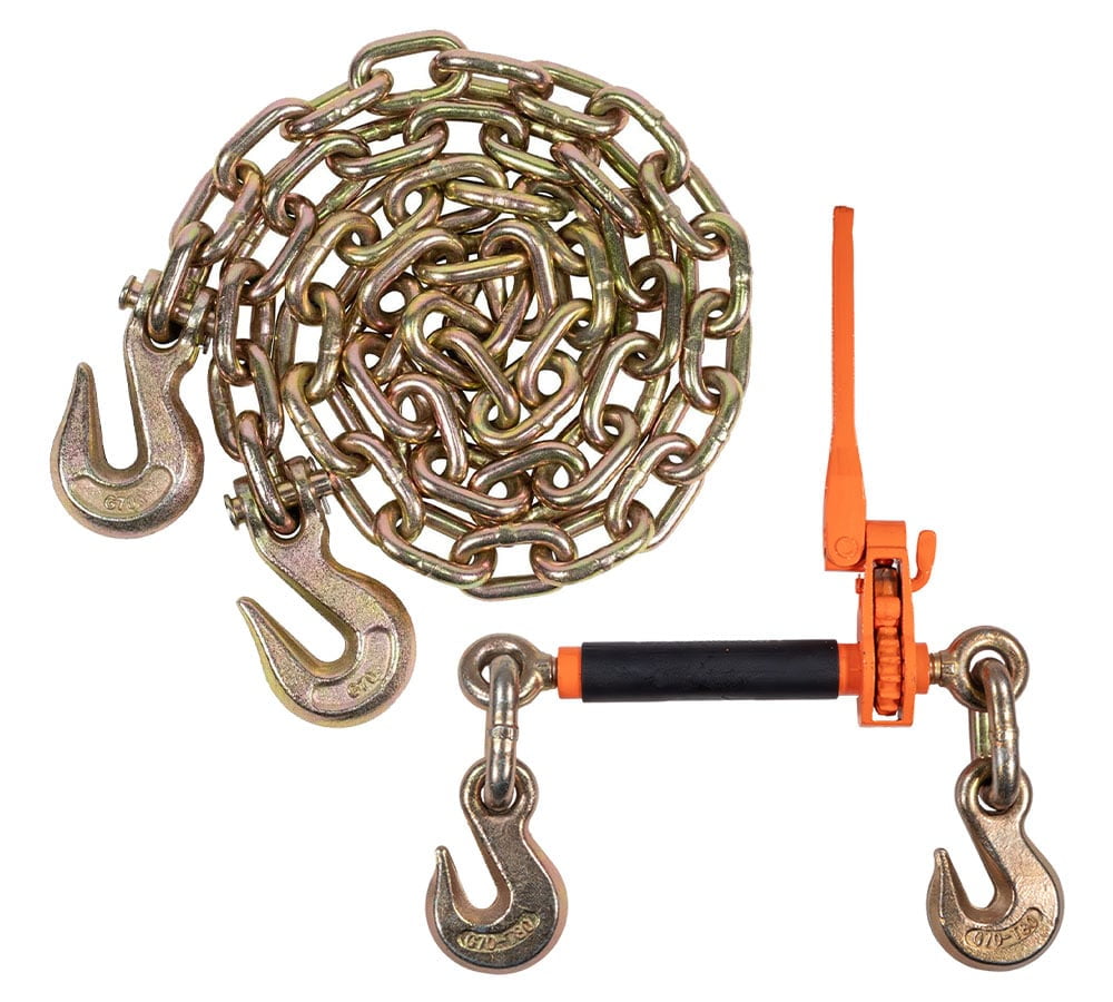 Chain Load Binder Kit – 1/2"-5/8" Hi-Viz Orange Quick Folding Handle ...