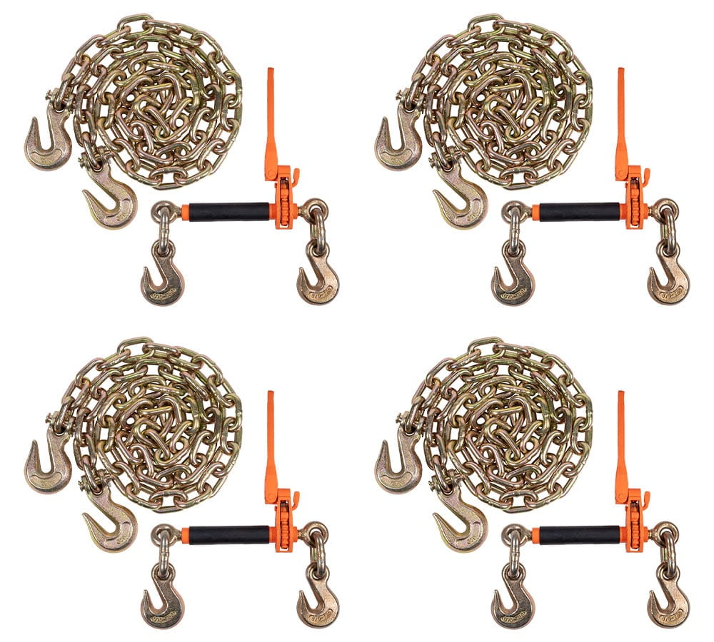 Chain Load Binder Kit – 4PK 1/2"-5/8" Hi-Viz Orange Quick Folding ...