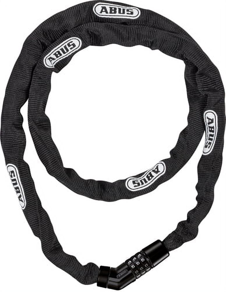 Chain Lock - Steel-O-Chain 4804C/110 black combo - 110cm length / 4mm diameter square - Walmart.com